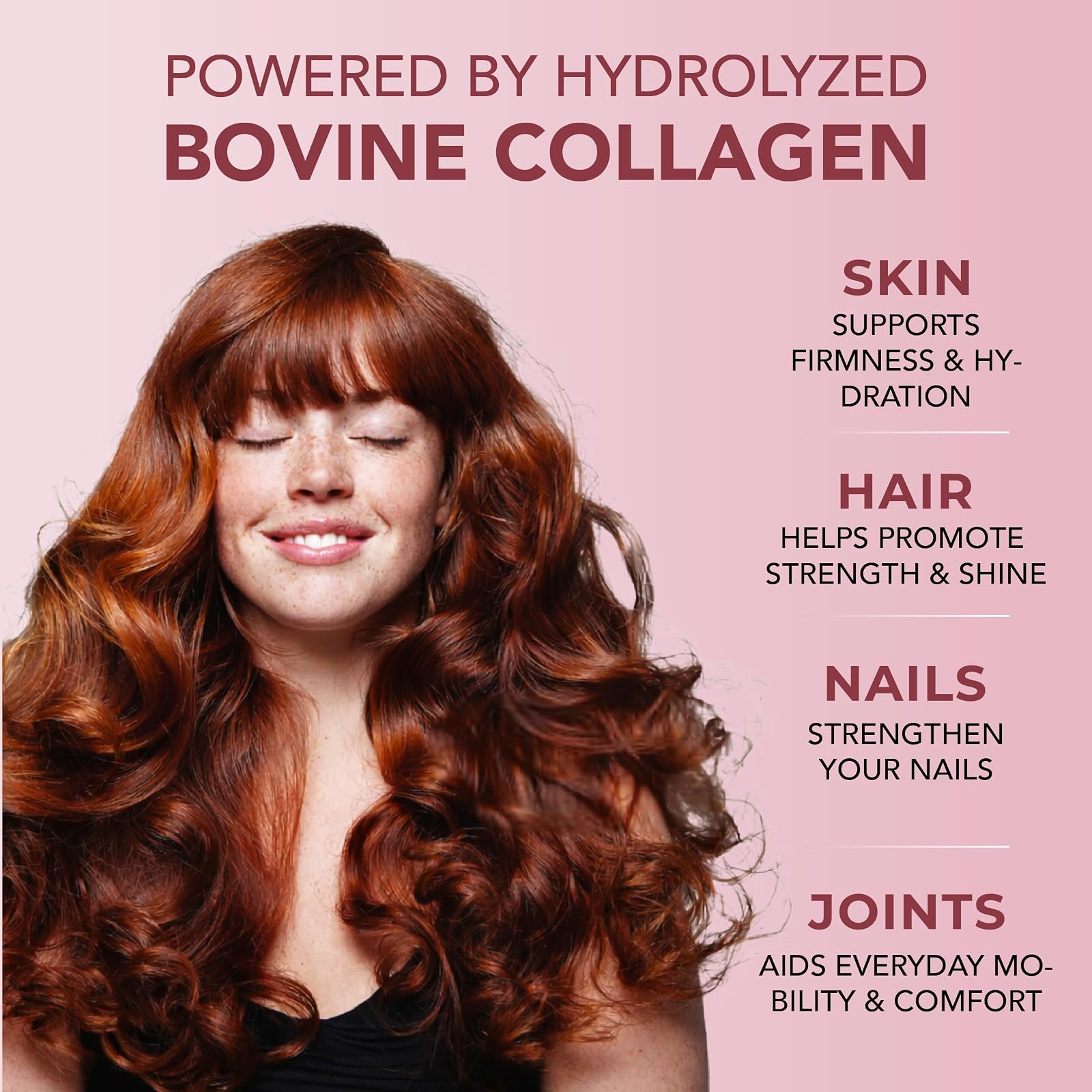 Strawberry gelato collagen for hair health