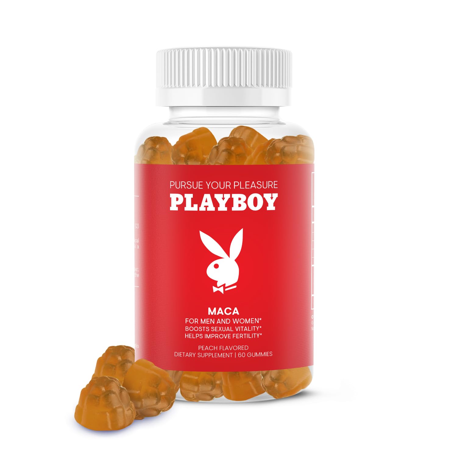 Strawberry ginseng gummies for calm focus