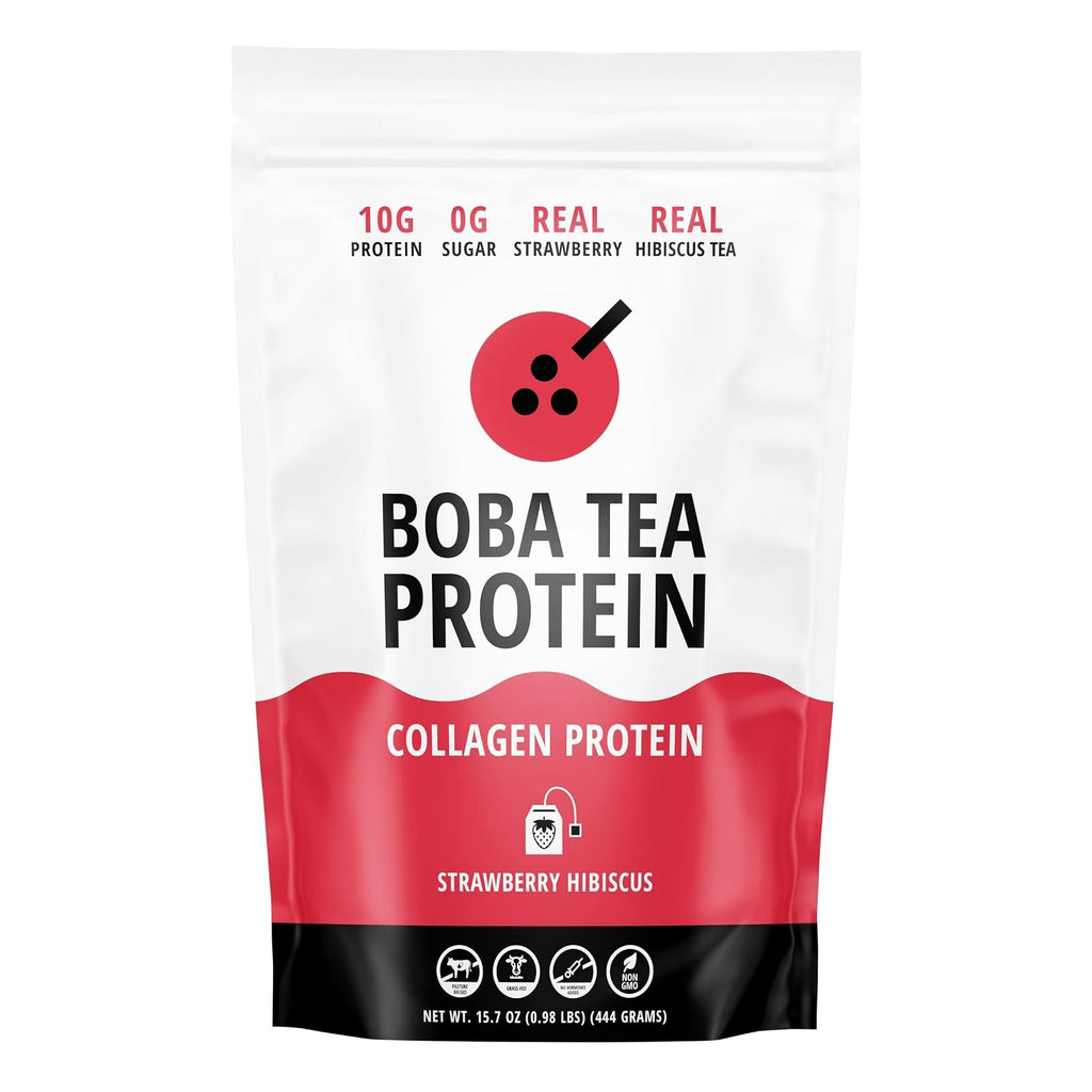 strawberry hibiscus collagen powder