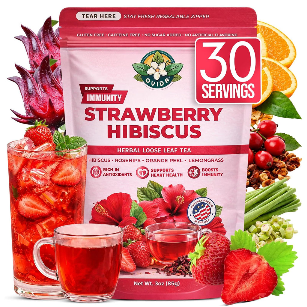 strawberry hibiscus tea loose leaf
