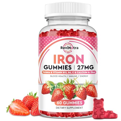 Strawberry iron gummies for kids