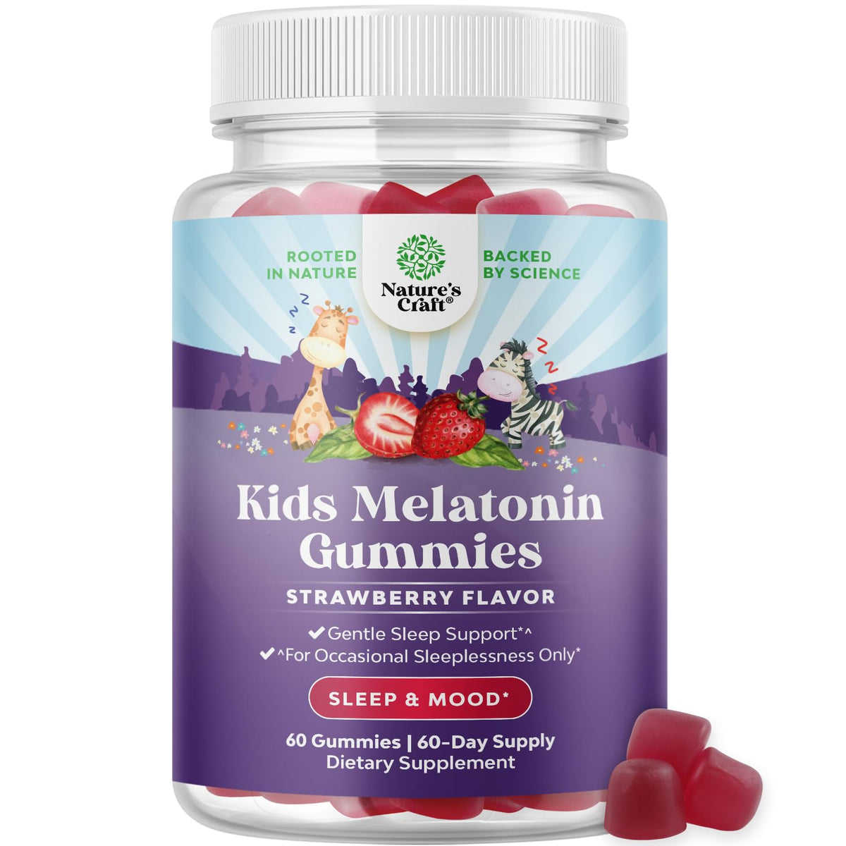 strawberry kids gummies for sleep