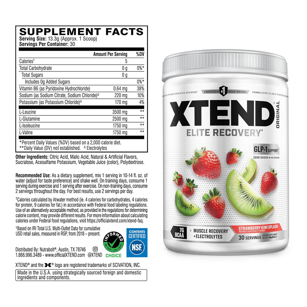 Strawberry kiwi BCAA powder flavour