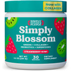 strawberry kiwi collagen greens powder