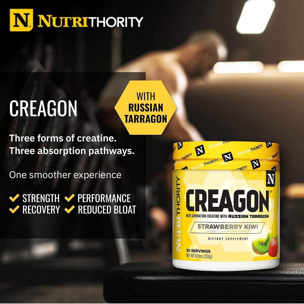 Strawberry kiwi creatine powder for energy