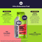 Strawberry kiwi energy gel for athletes