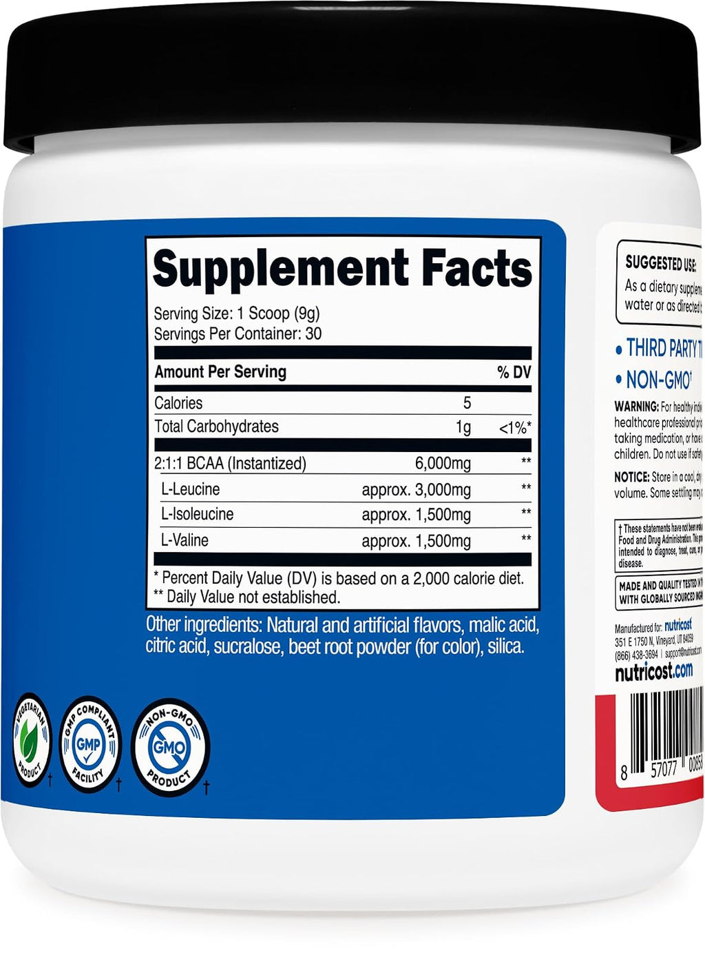 Strawberry kiwi flavour BCAA for hydration