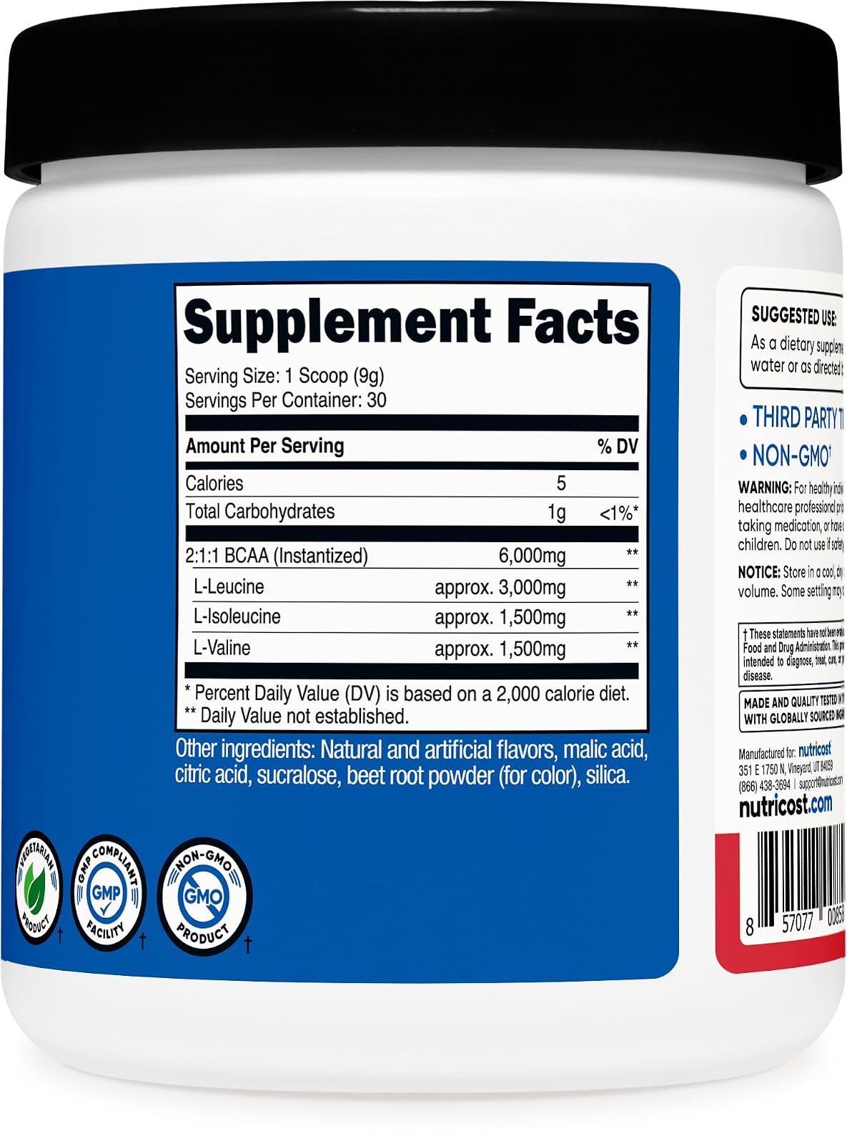 Strawberry kiwi flavour BCAA for hydration