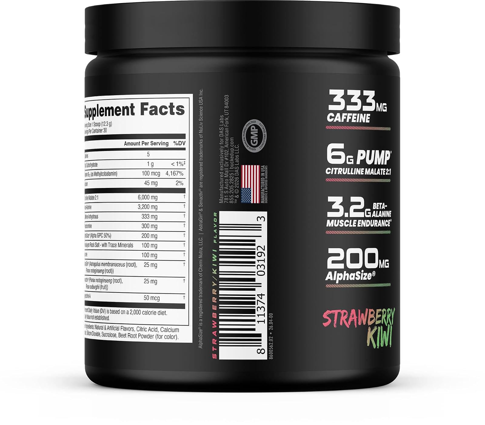 strawberry kiwi pre-workout for focus
