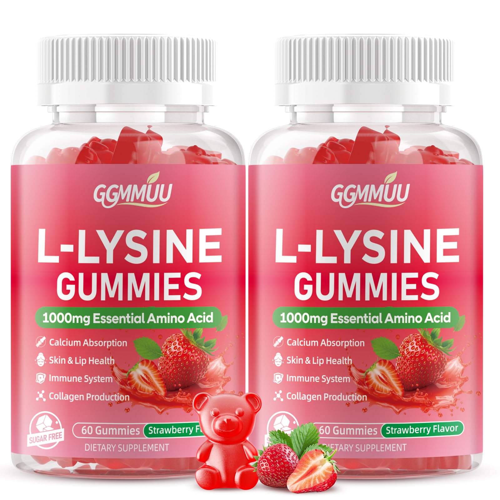 strawberry L-Lysine gummies for immunity