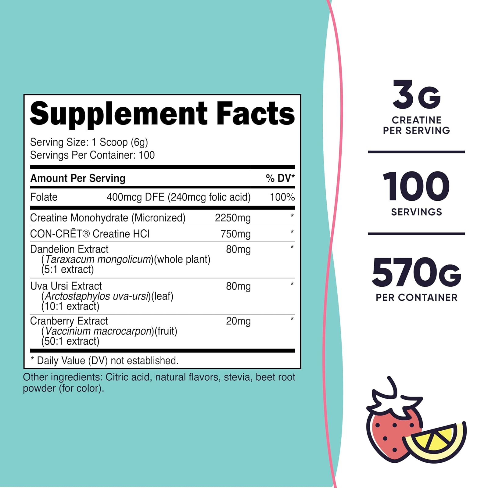 strawberry lemonade creatine supplement