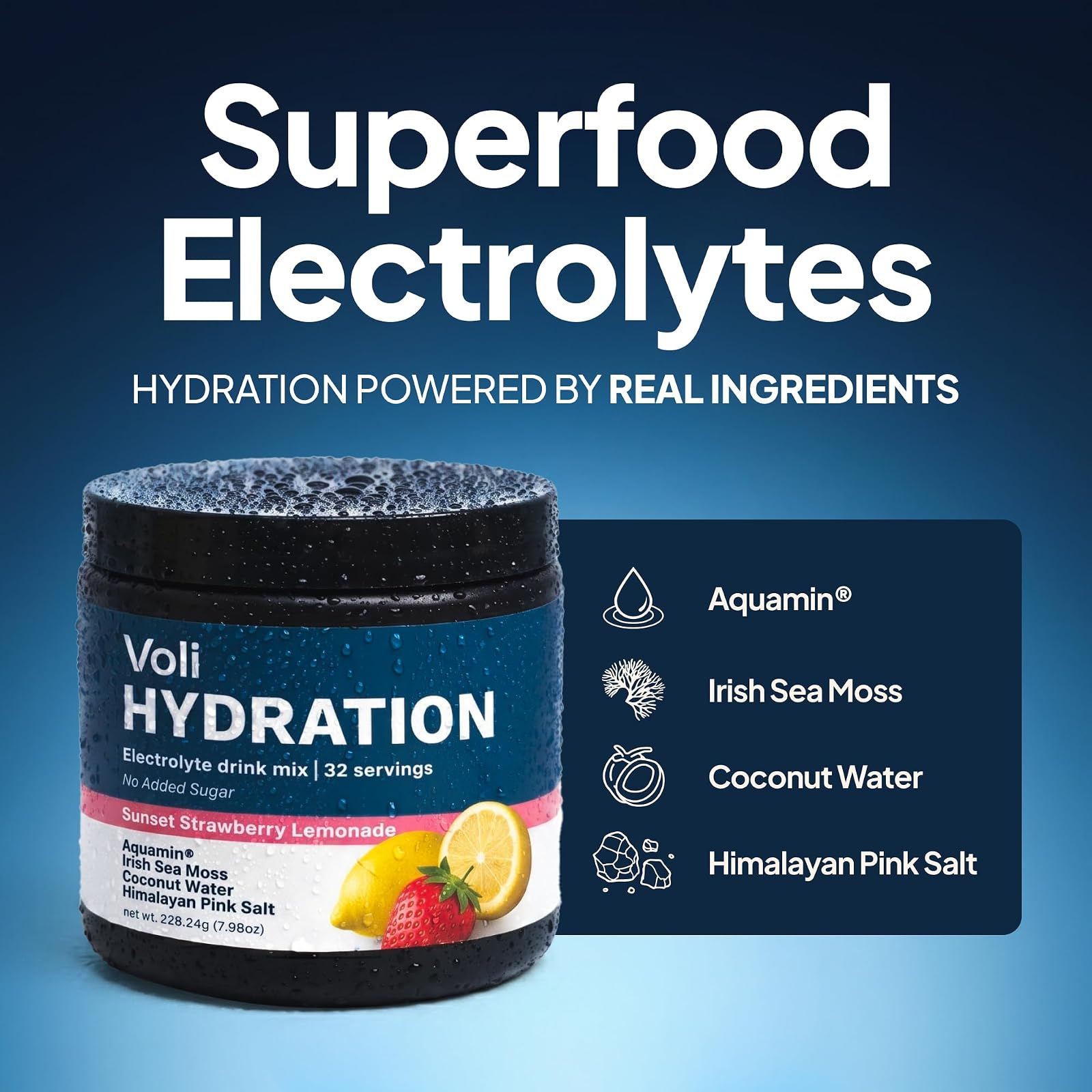 strawberry lemonade electrolyte drink mix