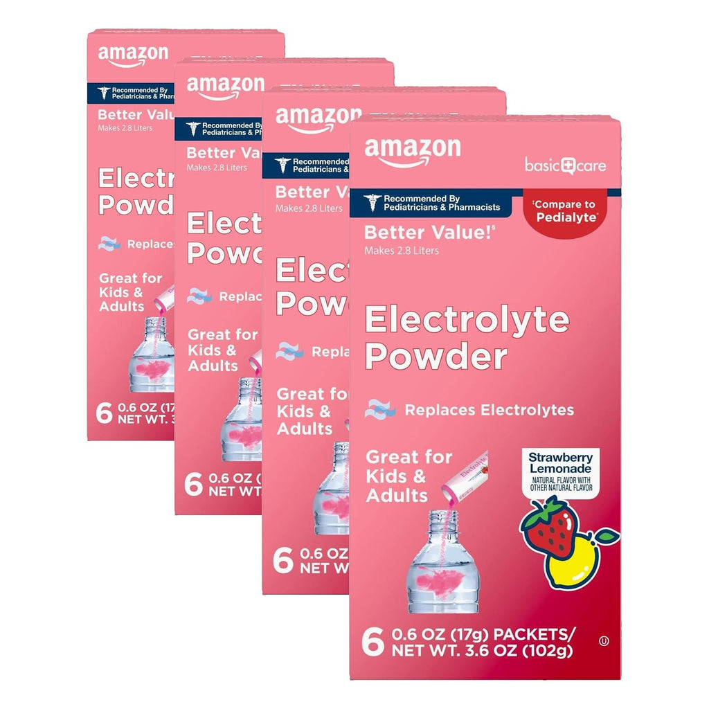 strawberry lemonade electrolyte powder packets