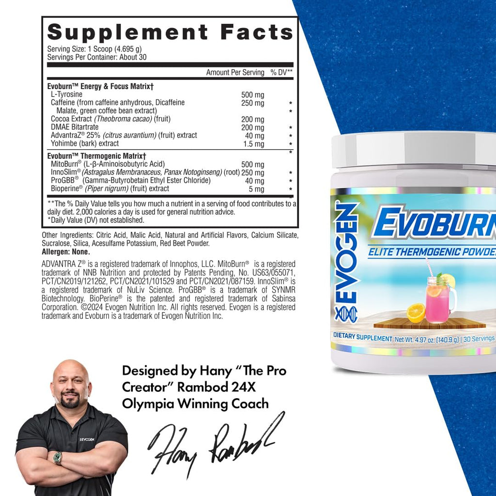 Strawberry lemonade Evoburn thermogenic