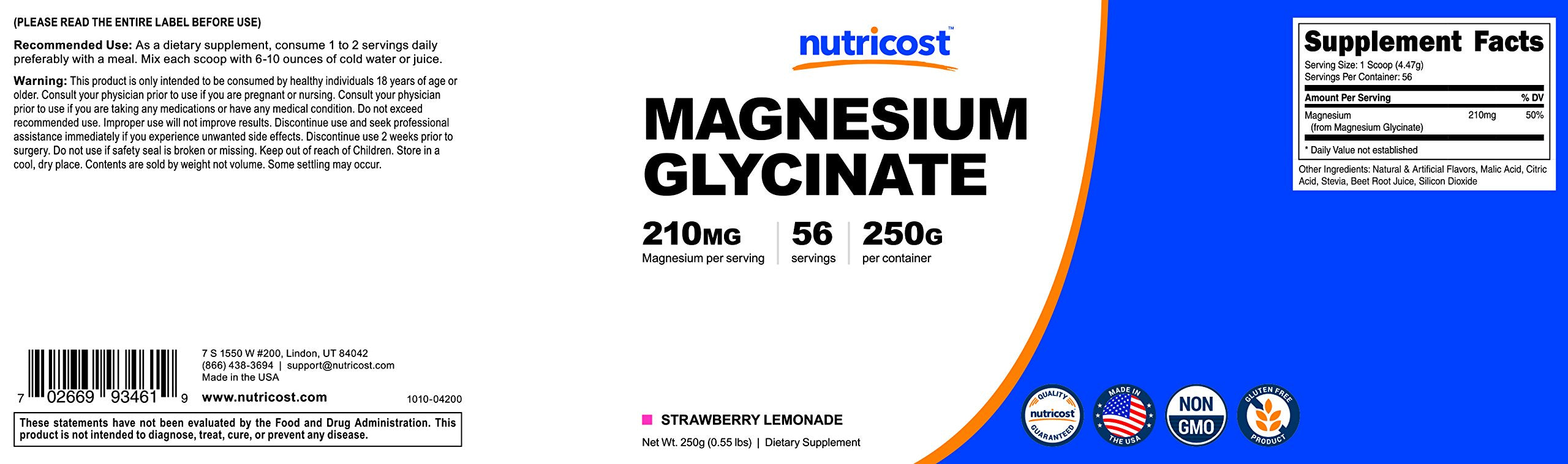 Strawberry lemonade flavour magnesium supplement