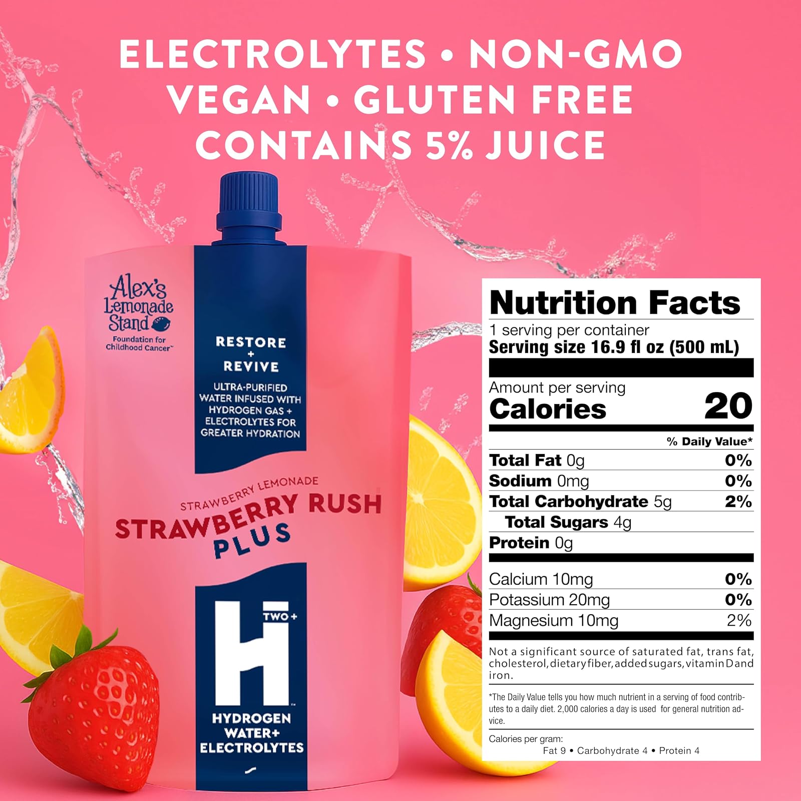 strawberry lemonade hydration drink