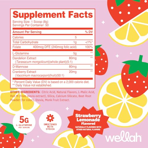 Strawberry lemonade l-glutamine supplement