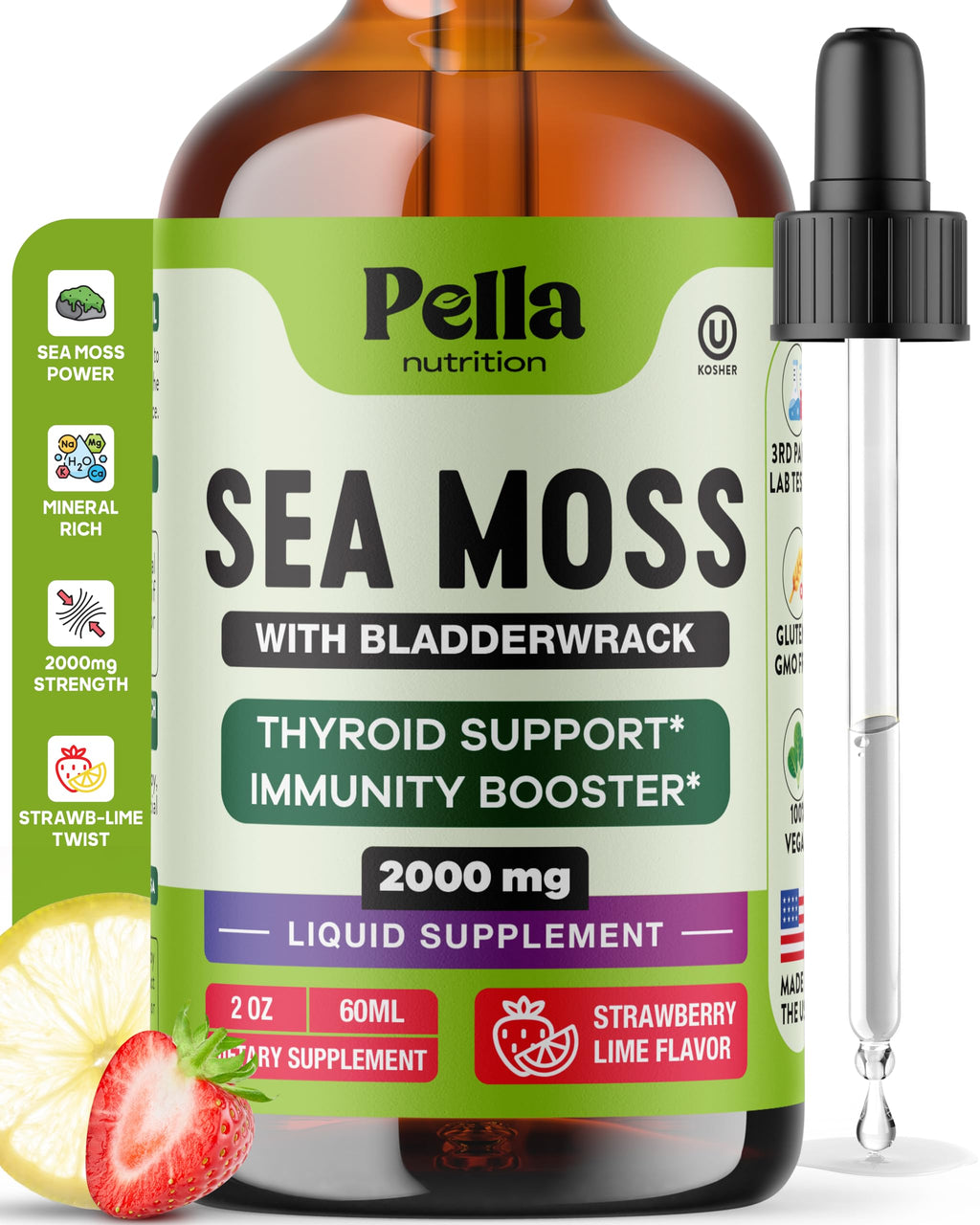 strawberry lime sea moss supplement
