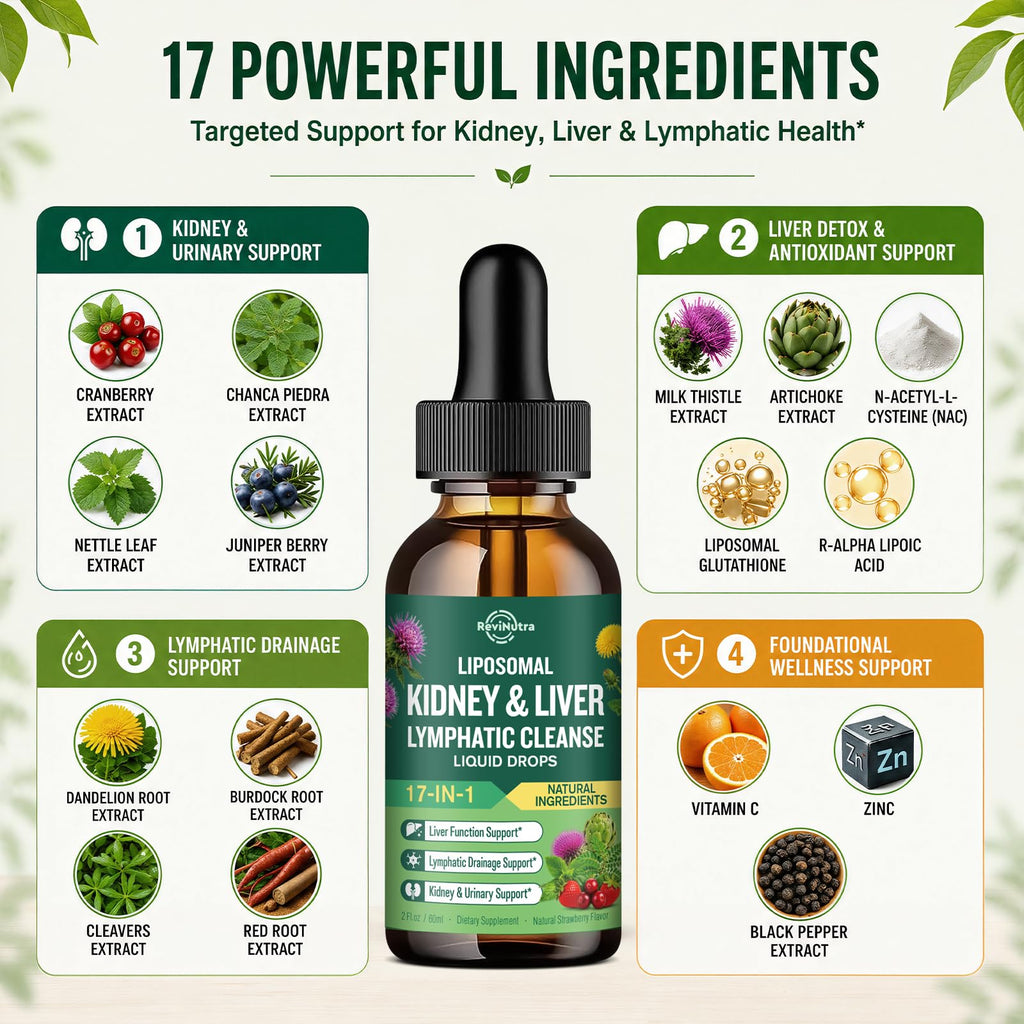 Strawberry liver detox drops