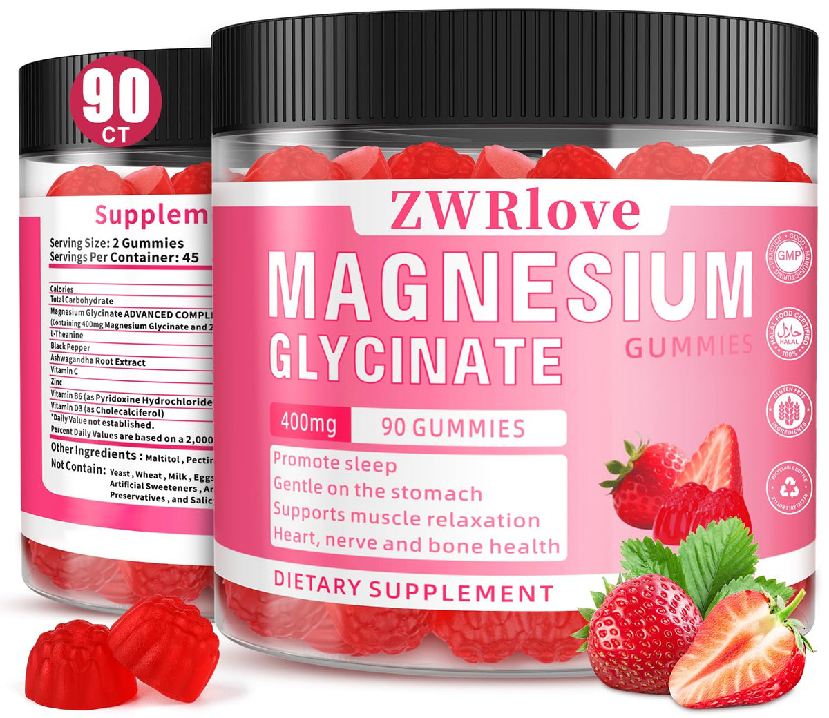 strawberry magnesium glycinate gummies