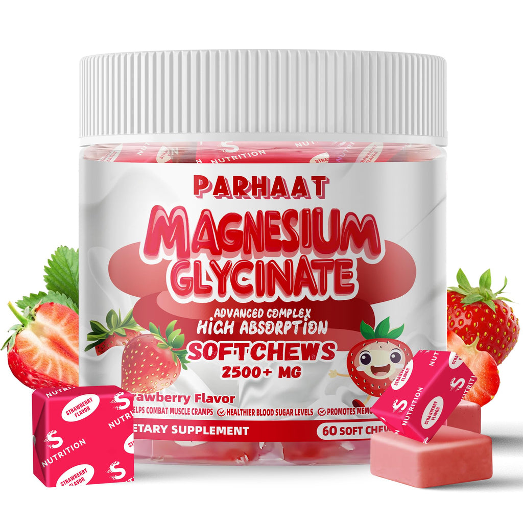 strawberry magnesium glycinate soft chews