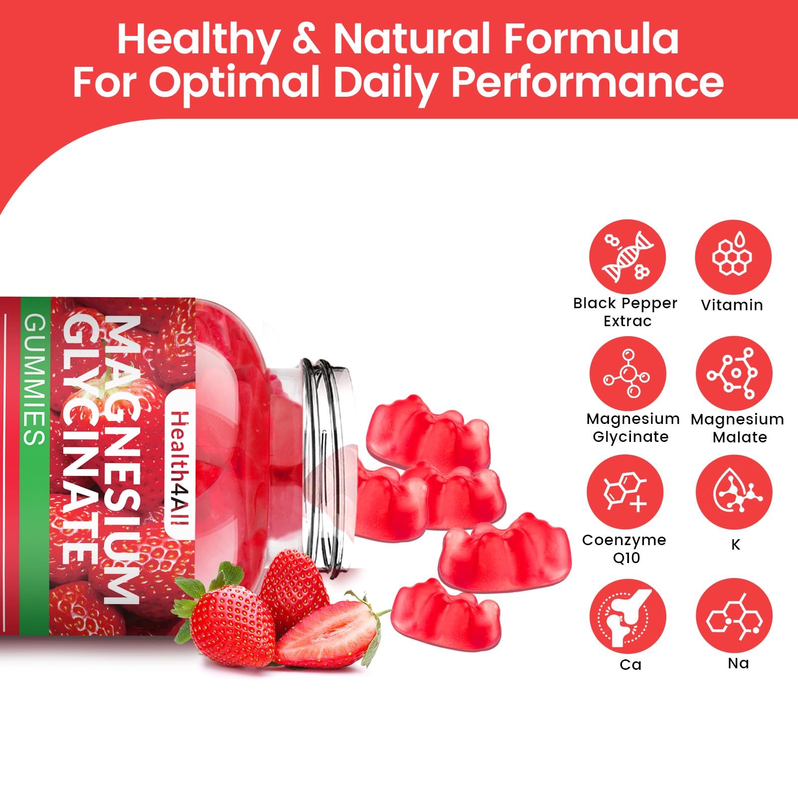 strawberry magnesium gummies for better sleep