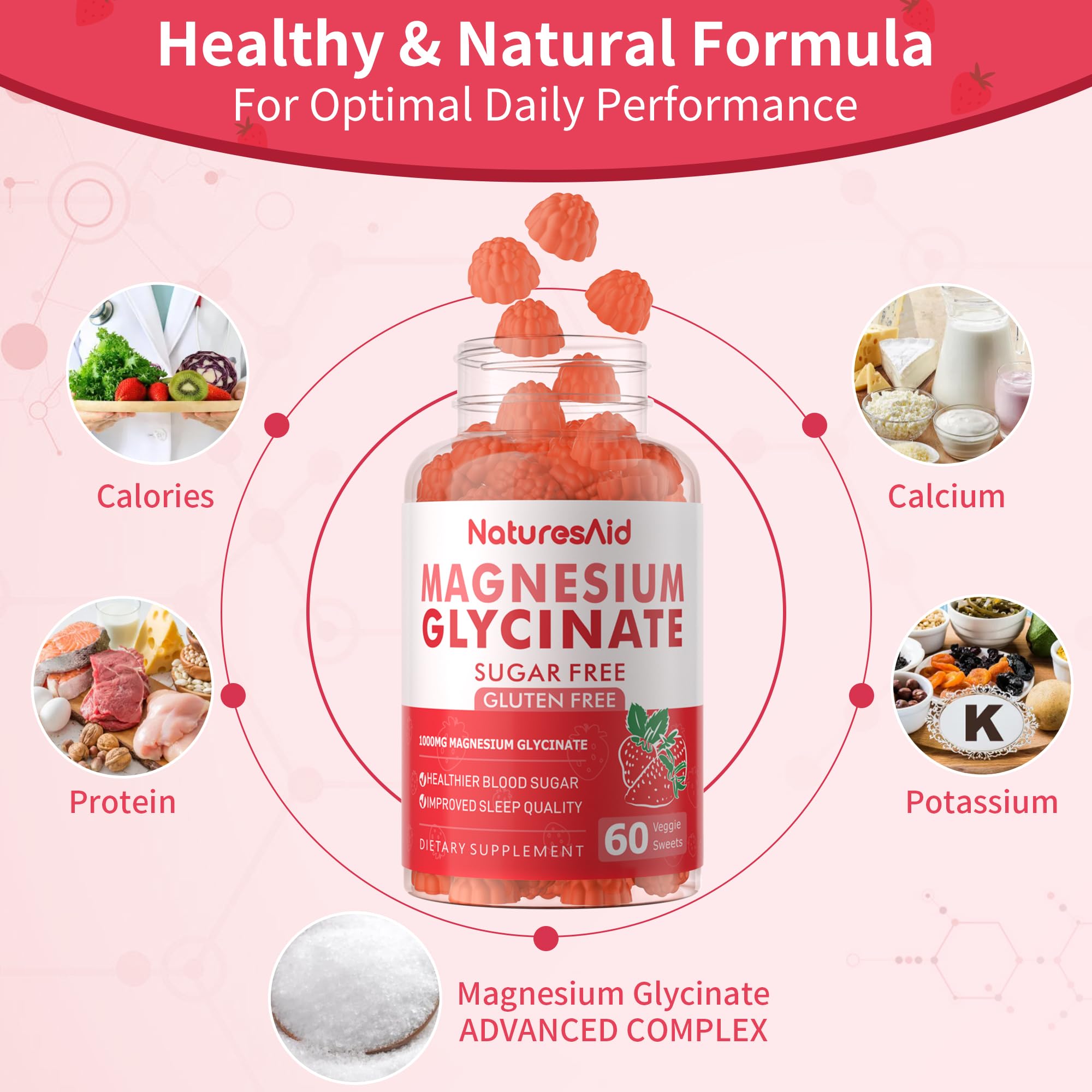 strawberry magnesium gummies for mood