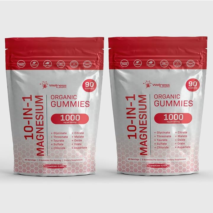 strawberry magnesium gummies for wellness