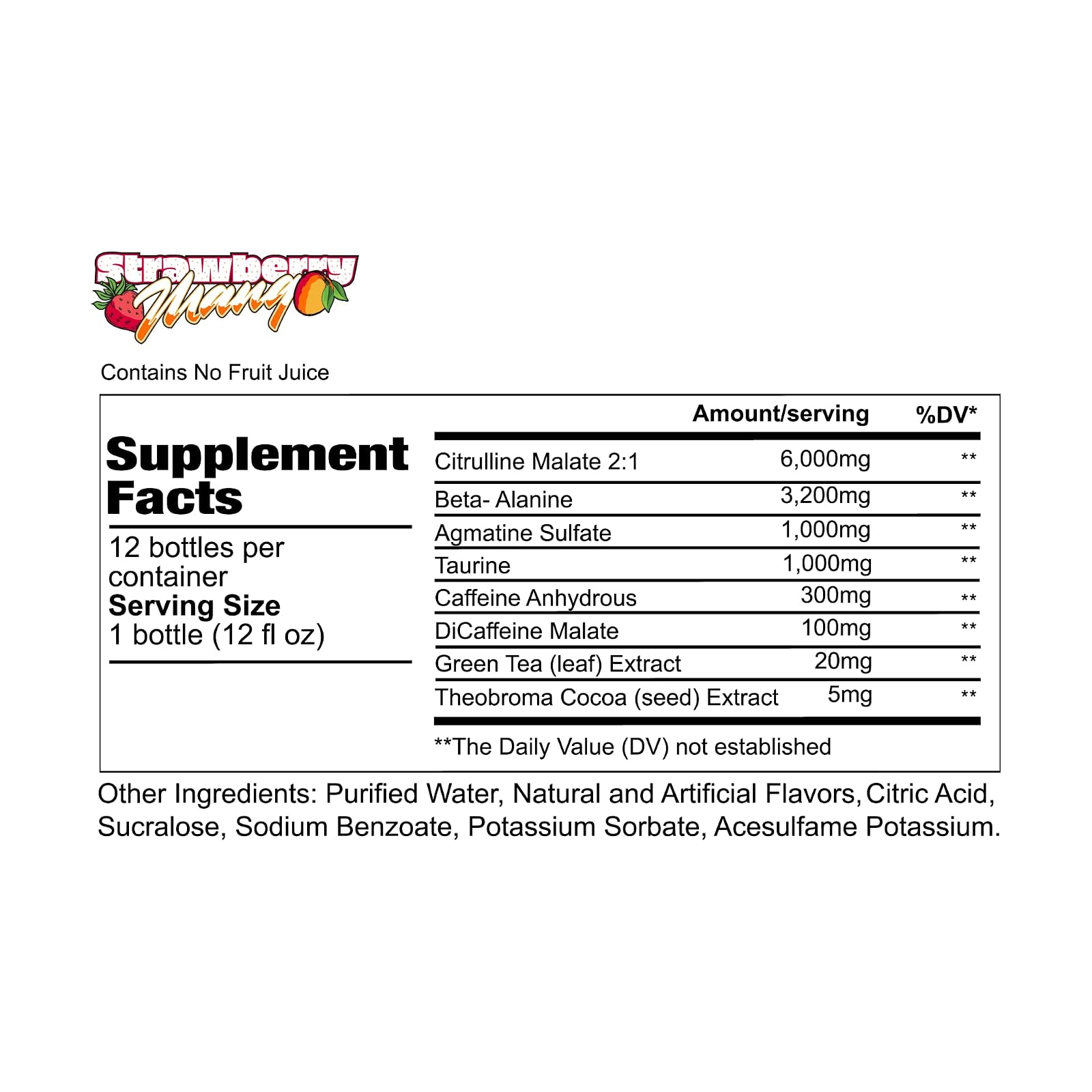 strawberry mango pre-workout energy boost