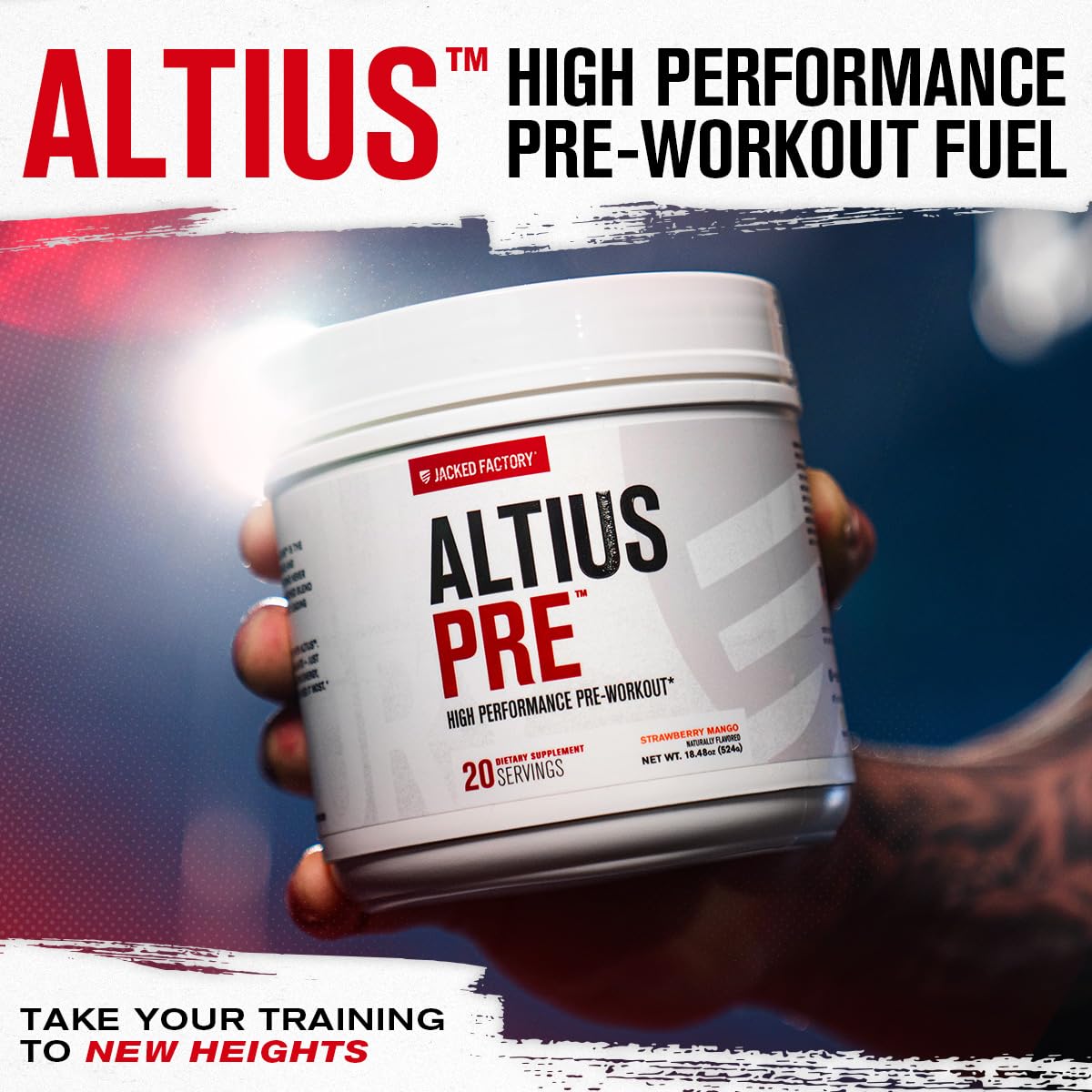 Strawberry mango pre-workout supplement
