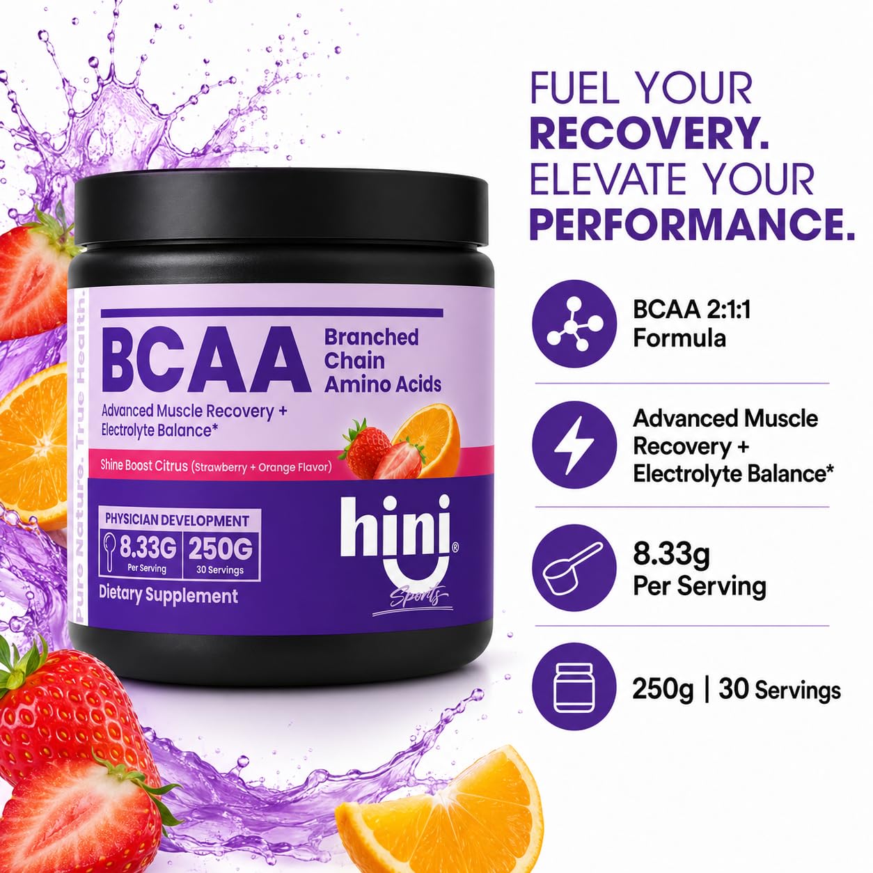 Strawberry orange BCAA supplement benefits