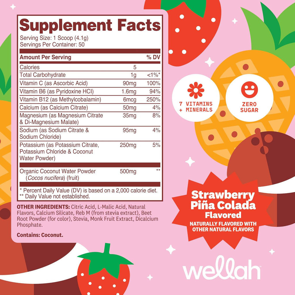 strawberry pina colada electrolyte powder