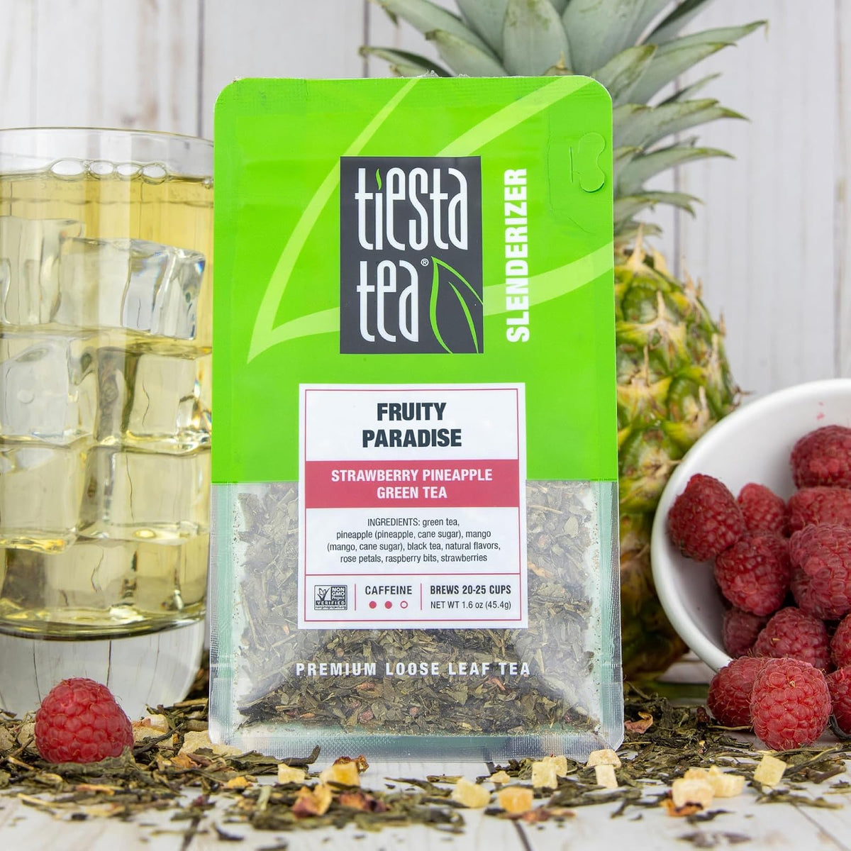 strawberry pineapple green tea flavour