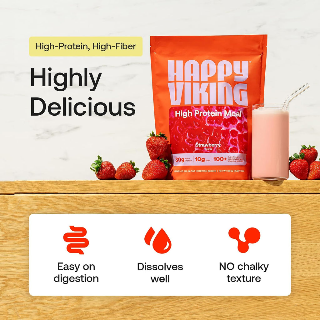 strawberry plant based protein powder