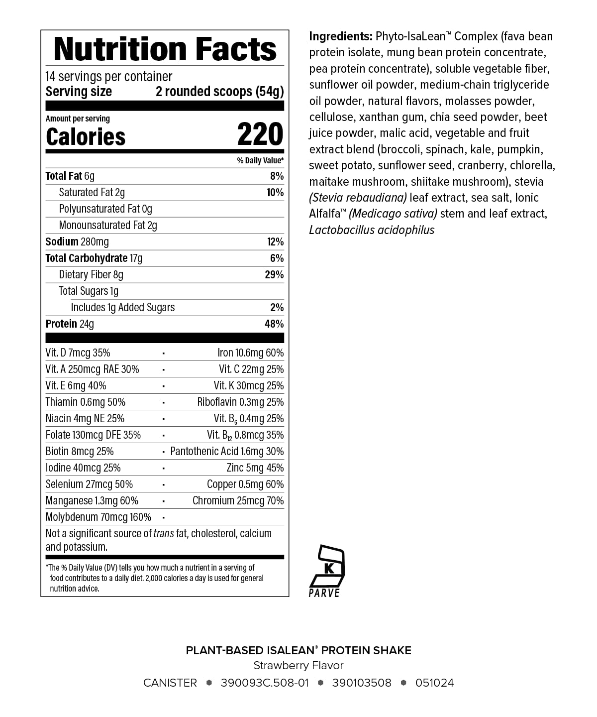 strawberry plant based protein powder