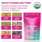 strawberry postpartum recovery herbal tea