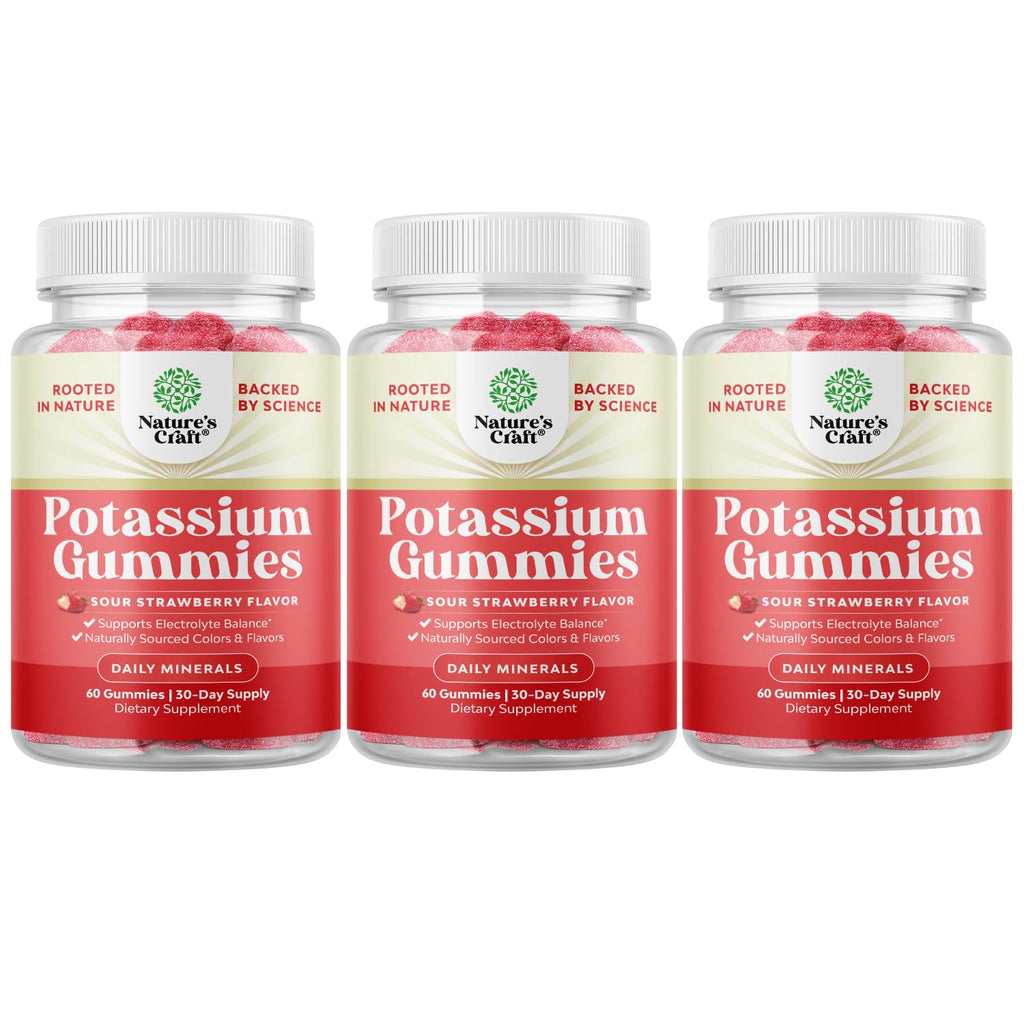 strawberry potassium gummies for energy