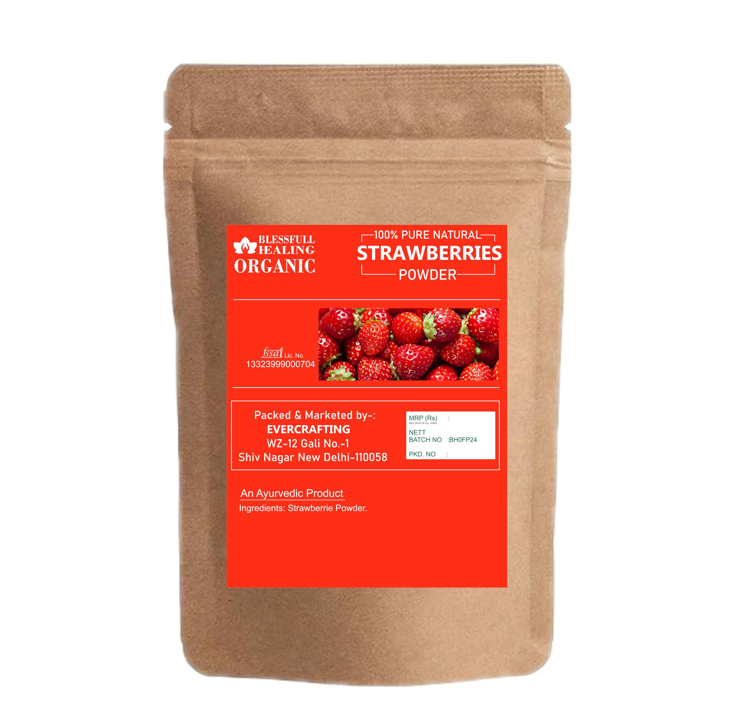 strawberry powder for natural energy