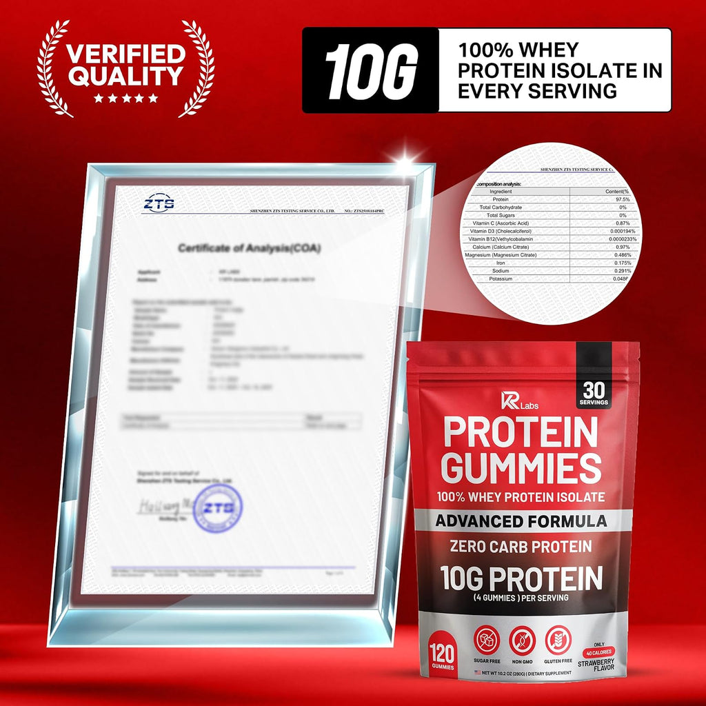 strawberry protein gummies for athletes