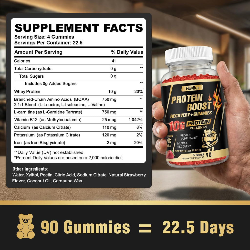 strawberry protein gummies for energy