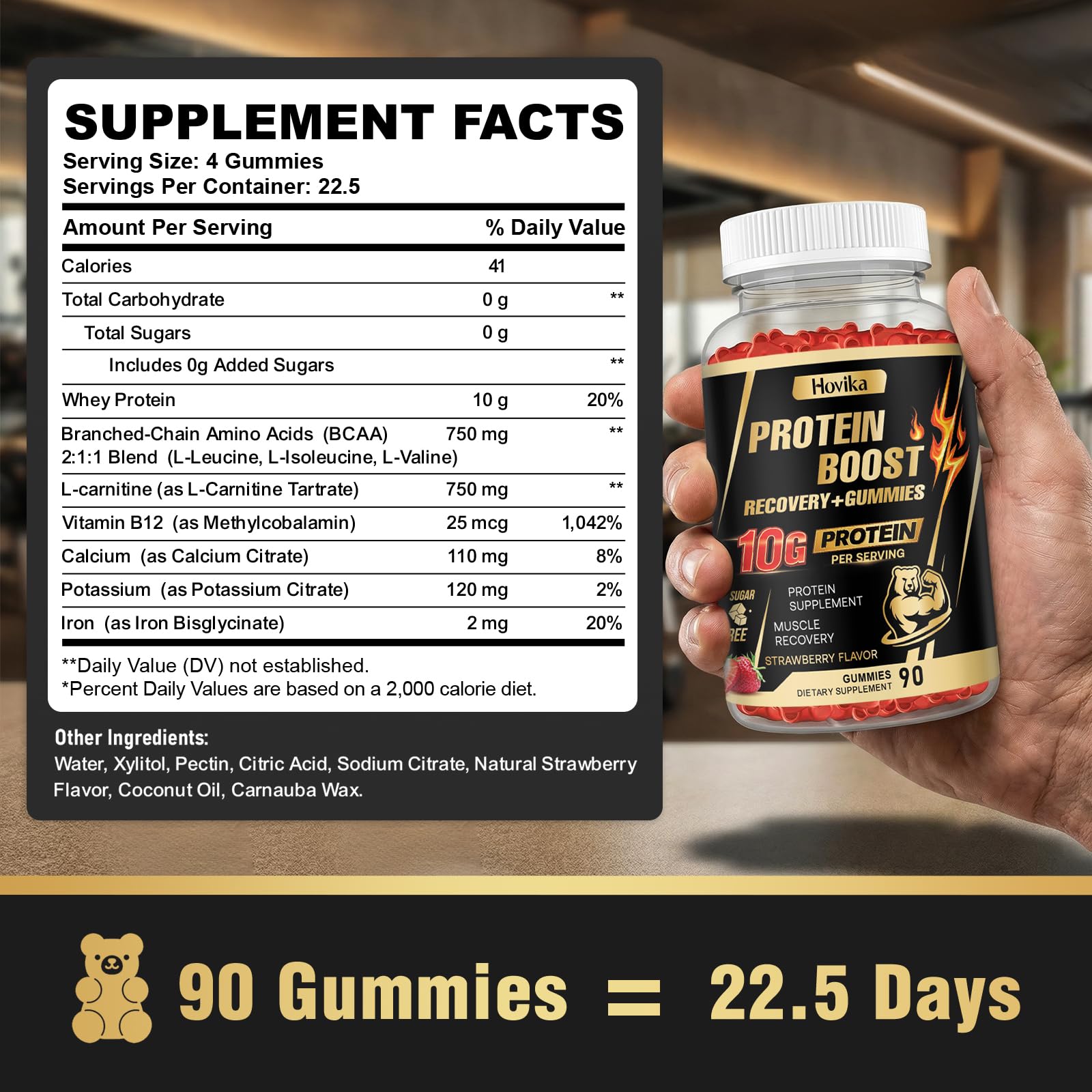 strawberry protein gummies for energy