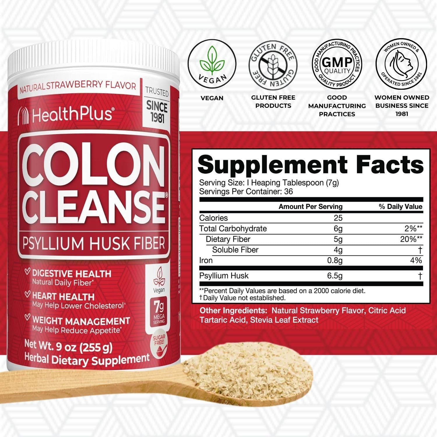 strawberry psyllium husk supplement