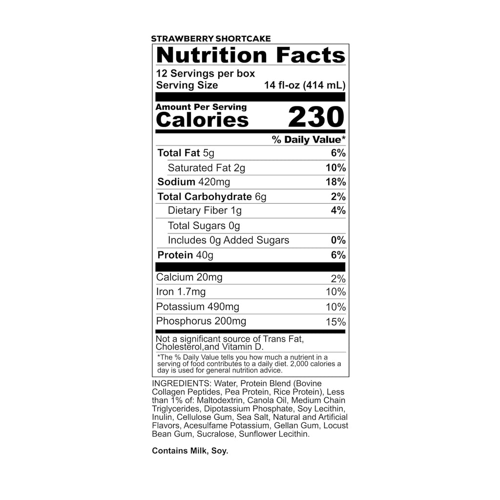 Strawberry Shortcake protein shake flavour