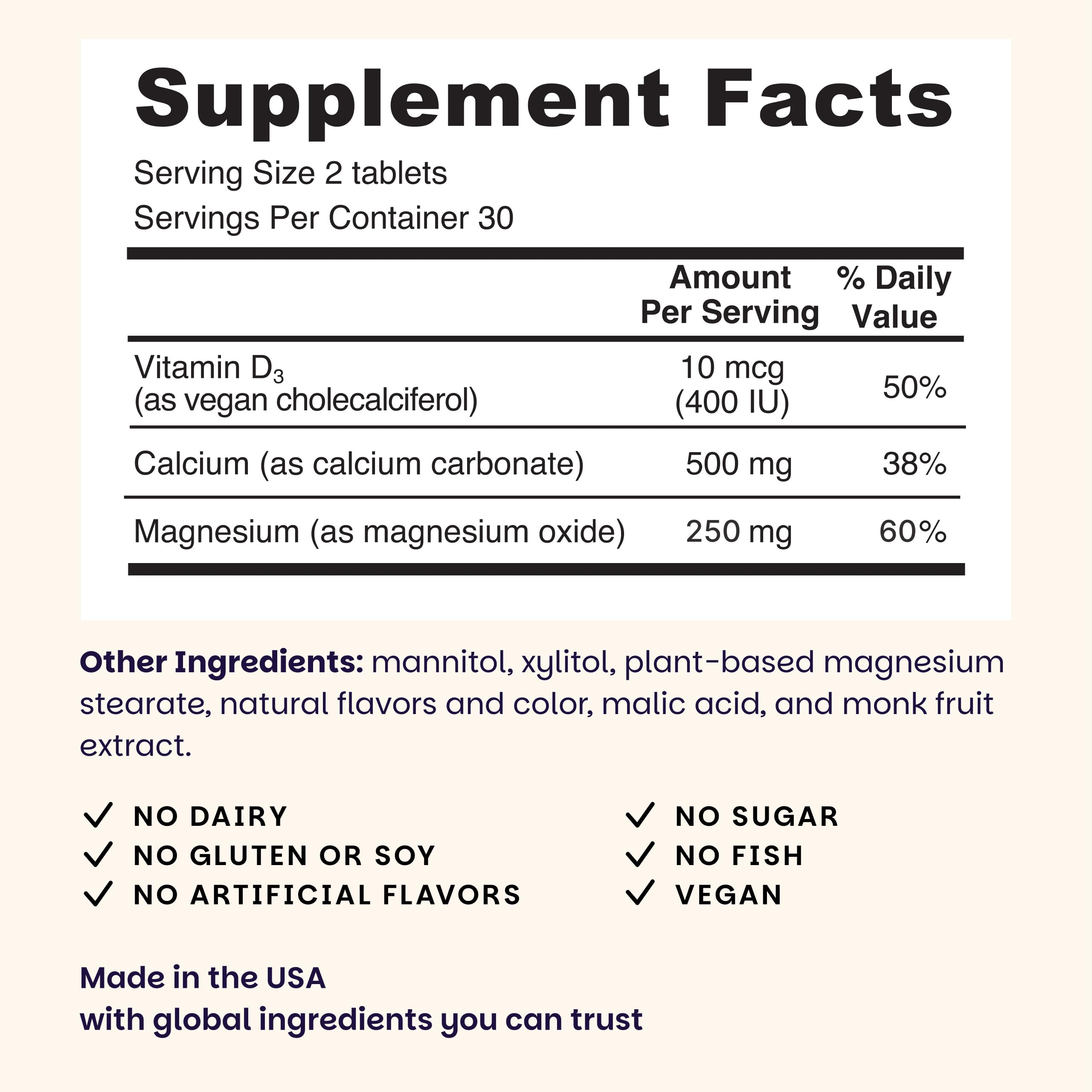 strawberry smoothie flavored calcium