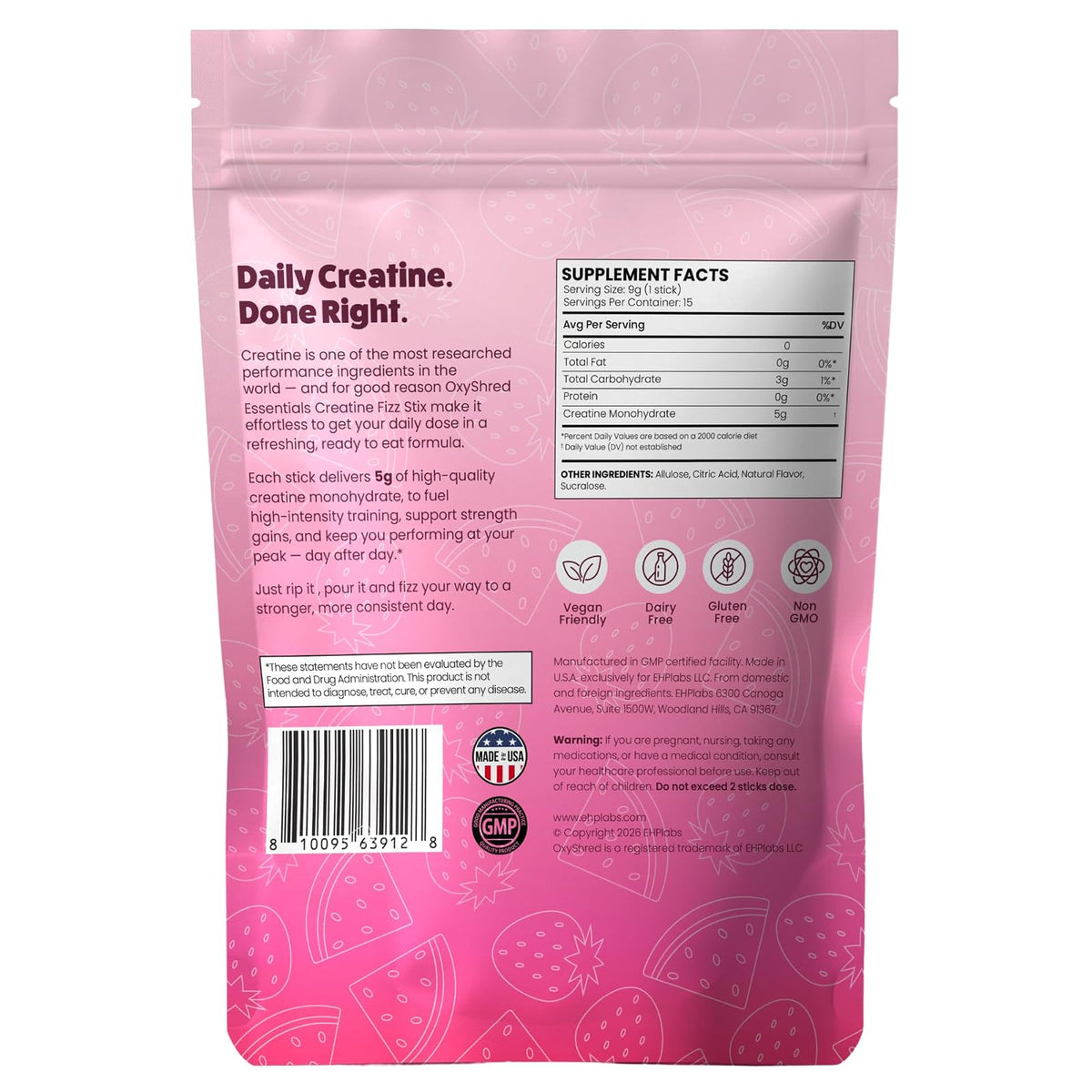 strawberry watermelon creatine energy boost