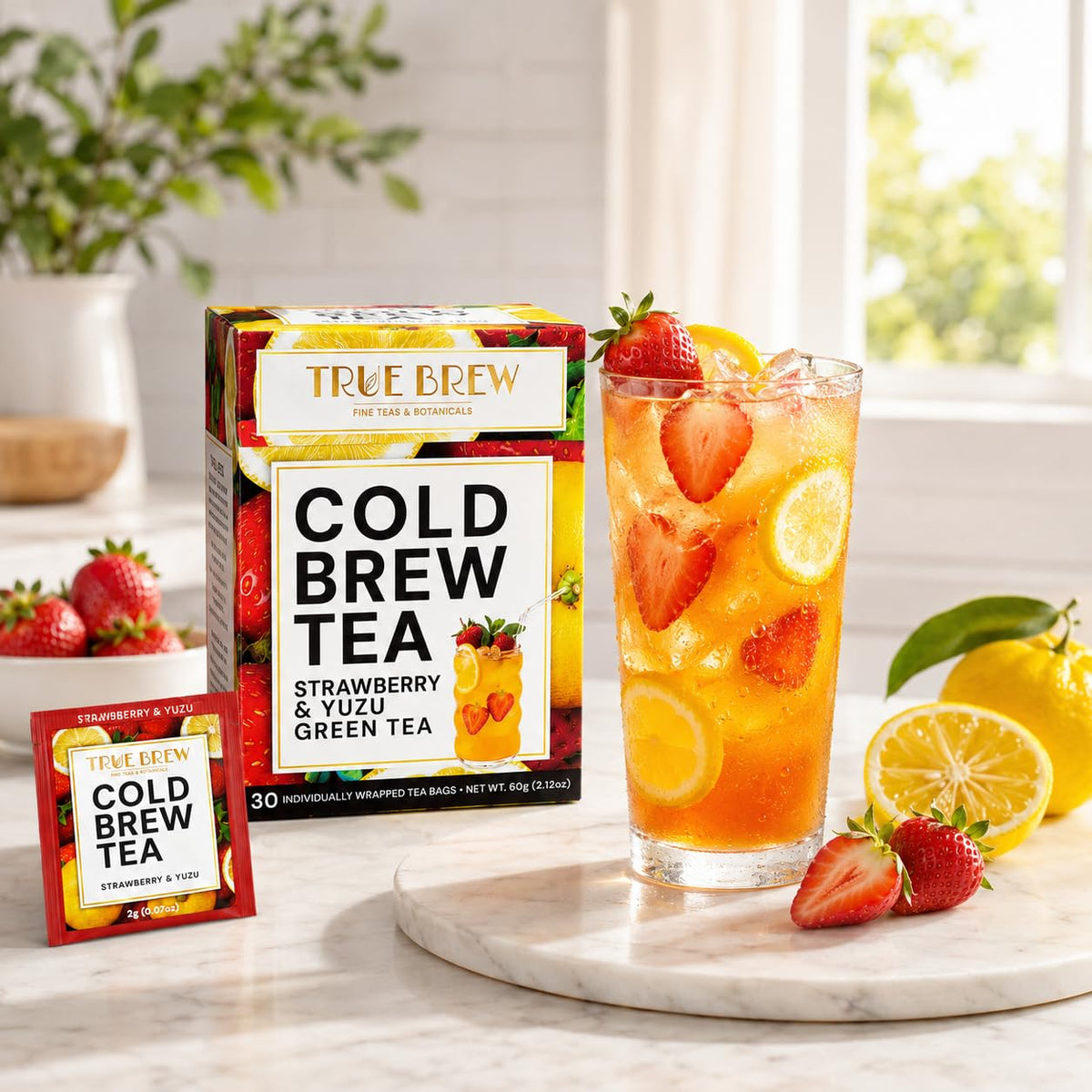 Strawberry yuzu herbal infusion