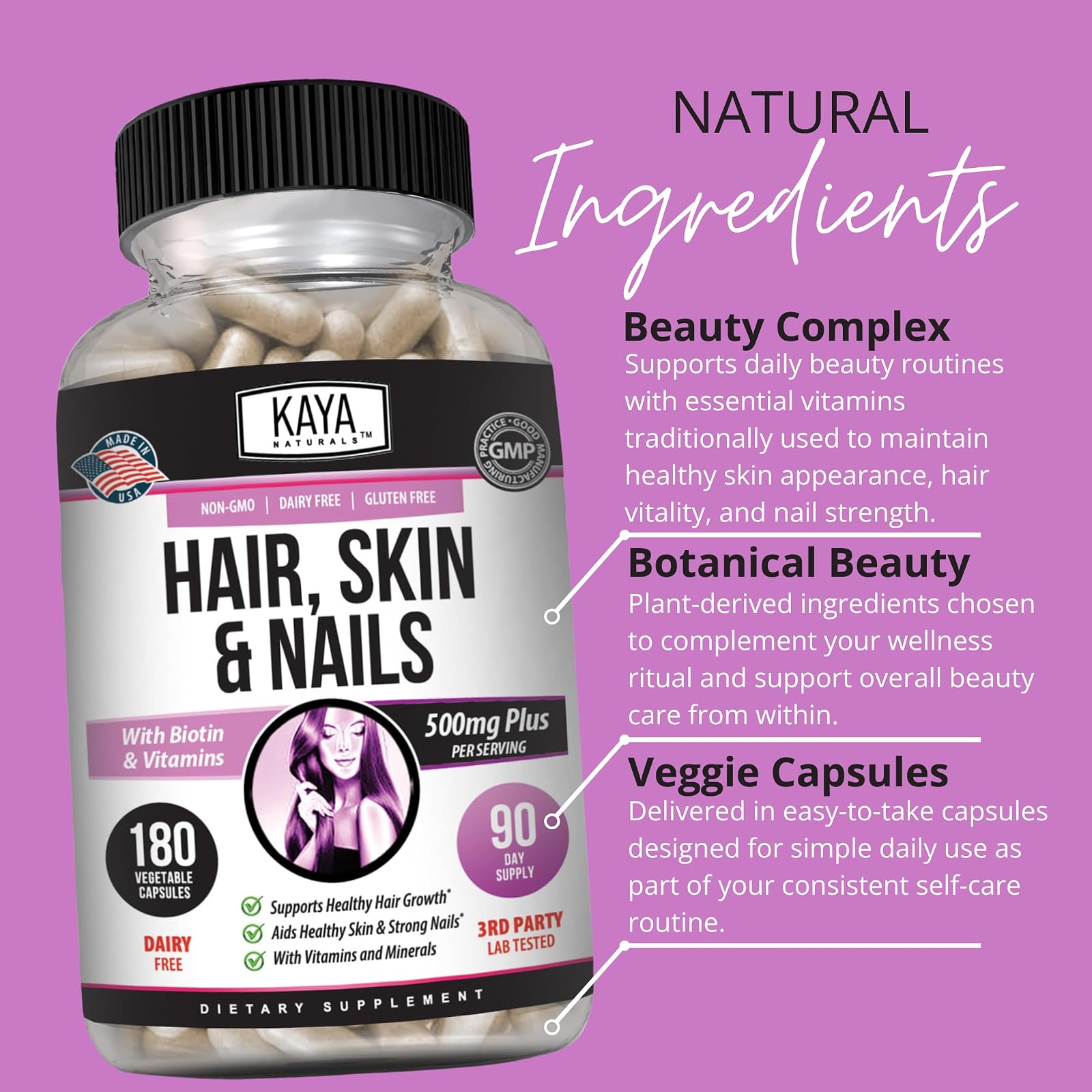 Strengthen nails with biotin capsules