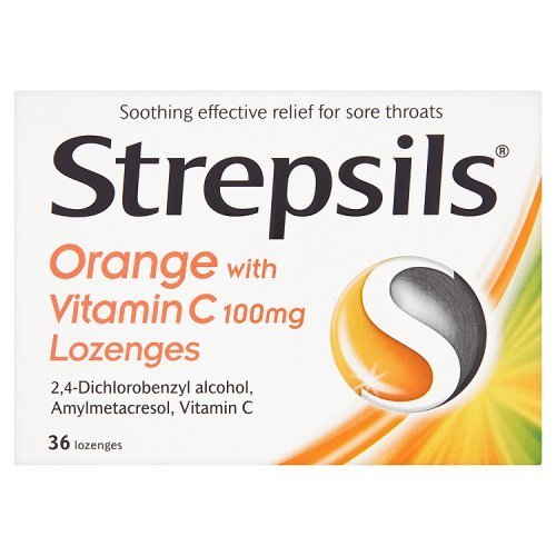 Strepsils Orange Vitamin C Lozenges