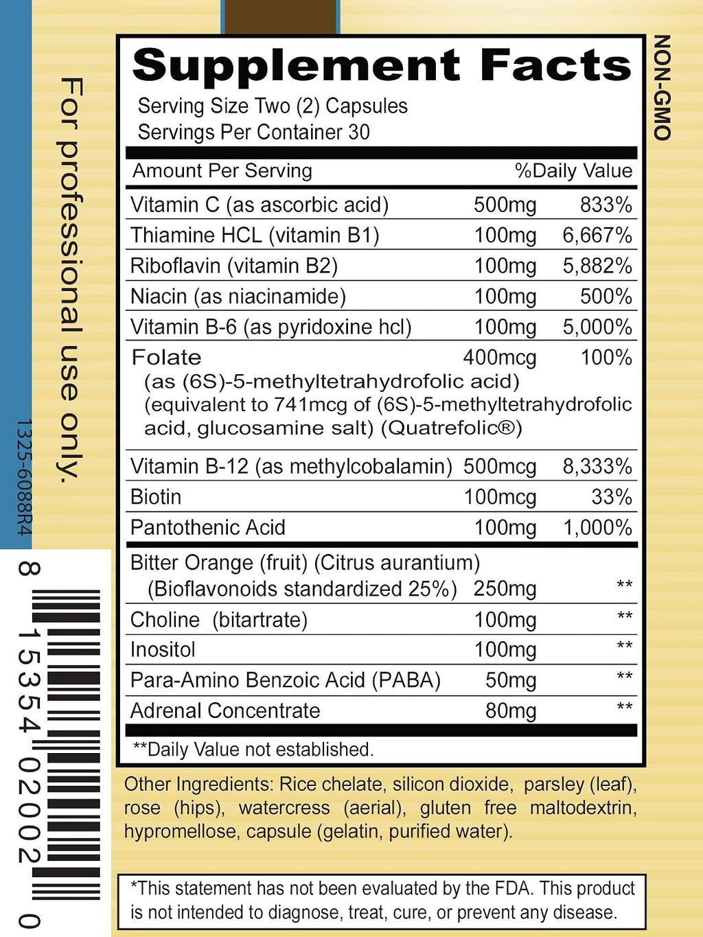Stress B & C vitamins for mental clarity