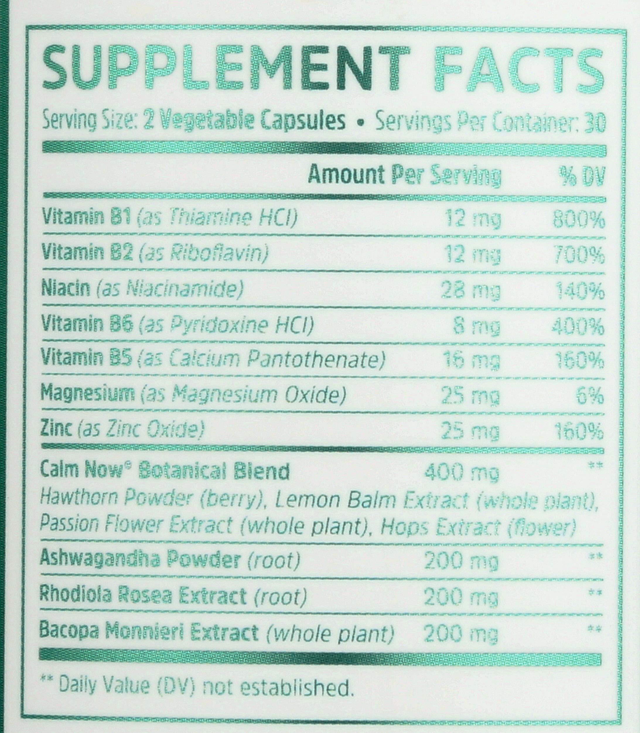 stress management dietary supplements
